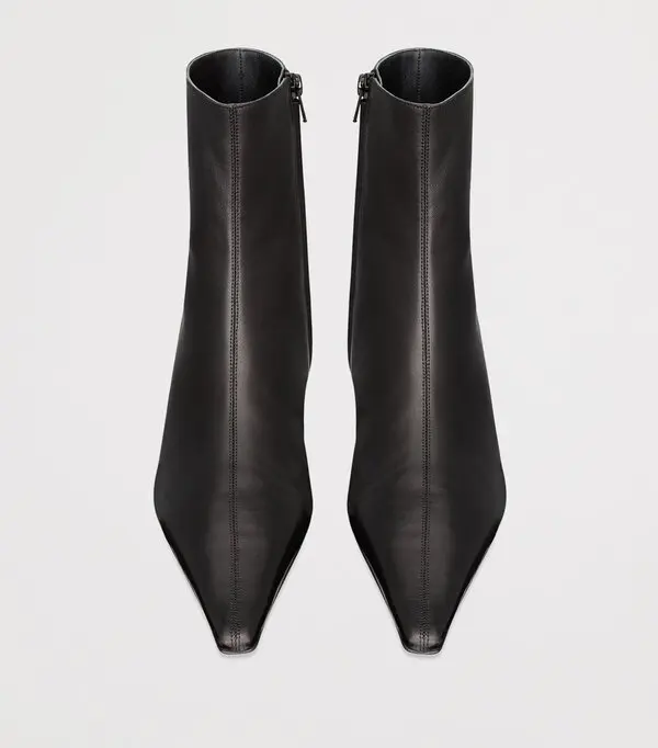 Saint Laurent Leather Jill Ankle Boots 30