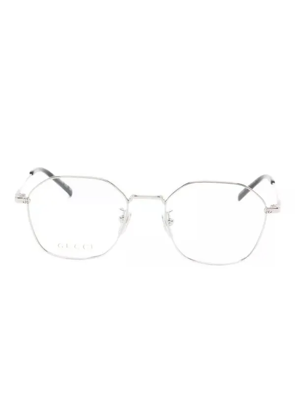 Gucci Geometric-frame Eyeglasses - Silver