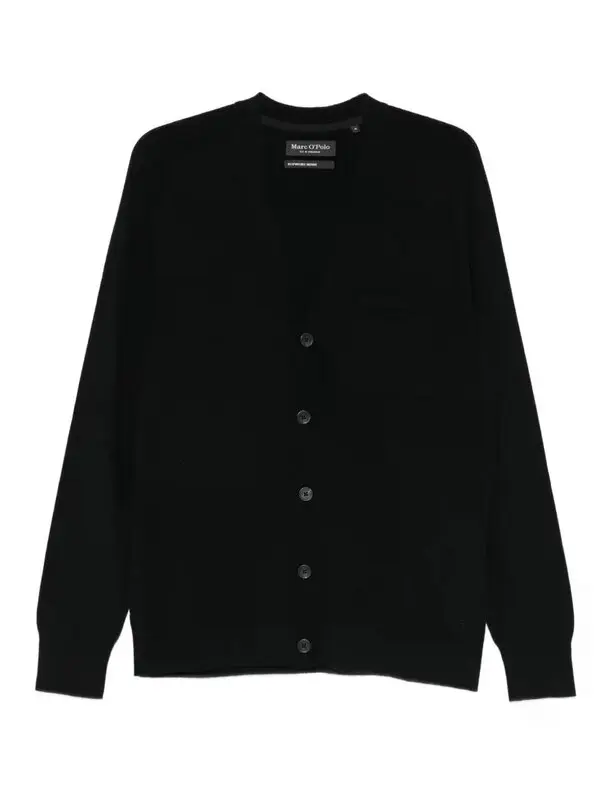 Marc O'polo Button Pocket Cardigan - Black