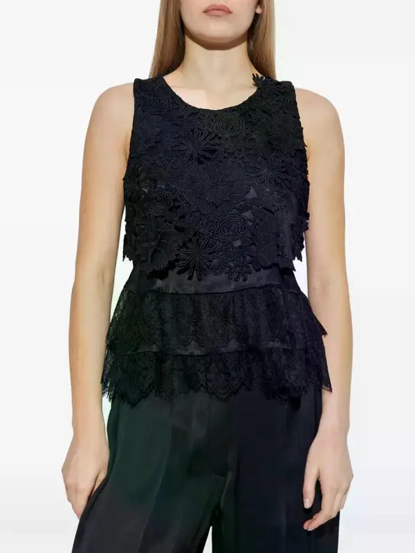 Munthe Floral-lace Sleeveless Blouse