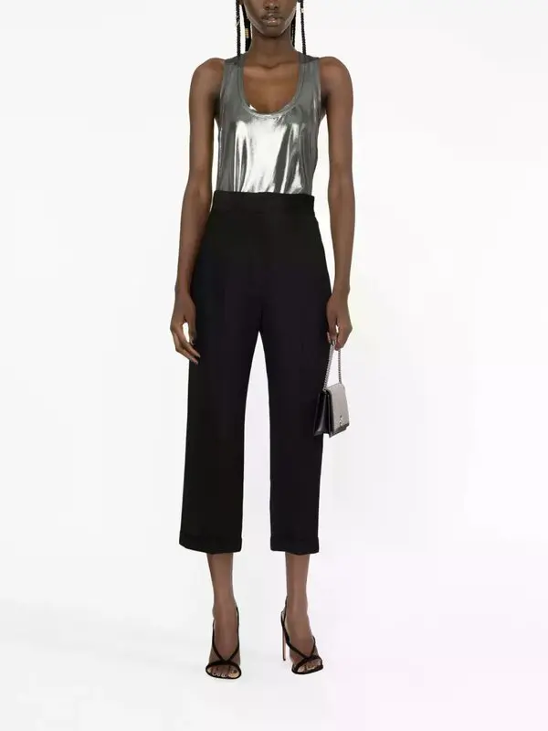 TOM FORD Laminated Tank Top - Silver