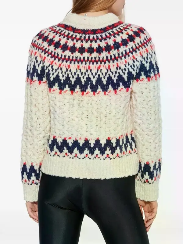 Moncler Patterned Jacquard Jumper - Neutrals