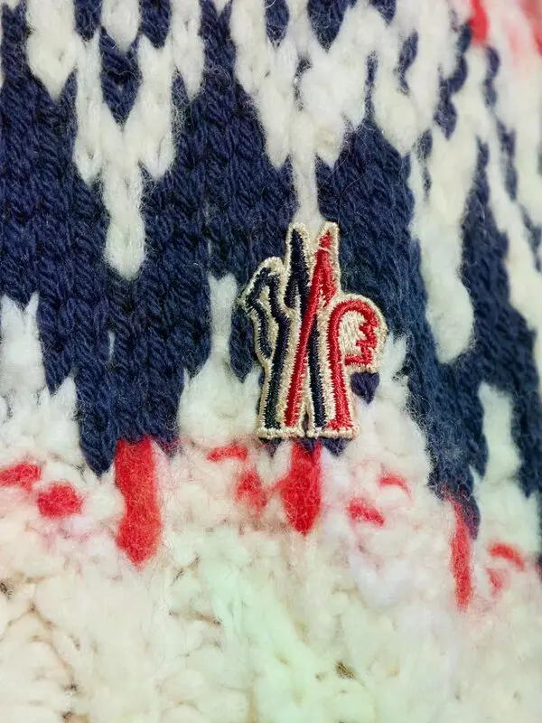 Moncler Patterned Jacquard Jumper - Neutrals