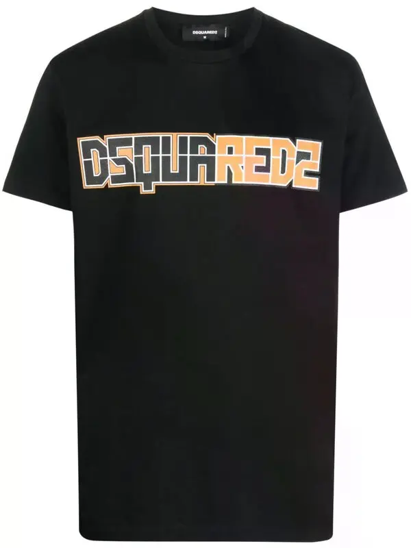 Dsquared2 Logo-print Cotton T-shirt - Black