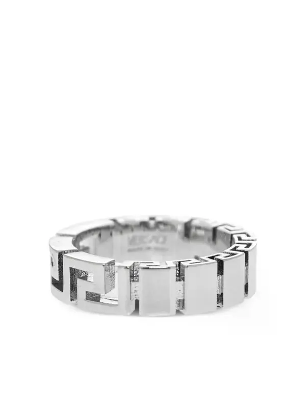 Versace Greca Motif Band Ring