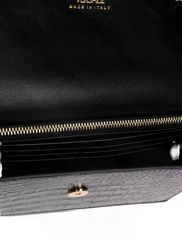 Versace Medusa '95 Crocodile Effect Clutch Bag