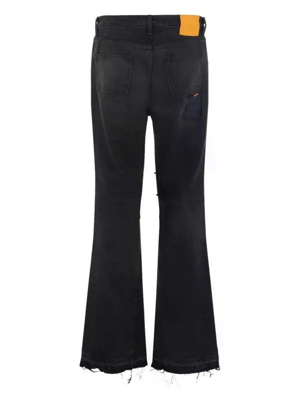 GALLERY DEPT. Patchwork Frayed Hem Jeans