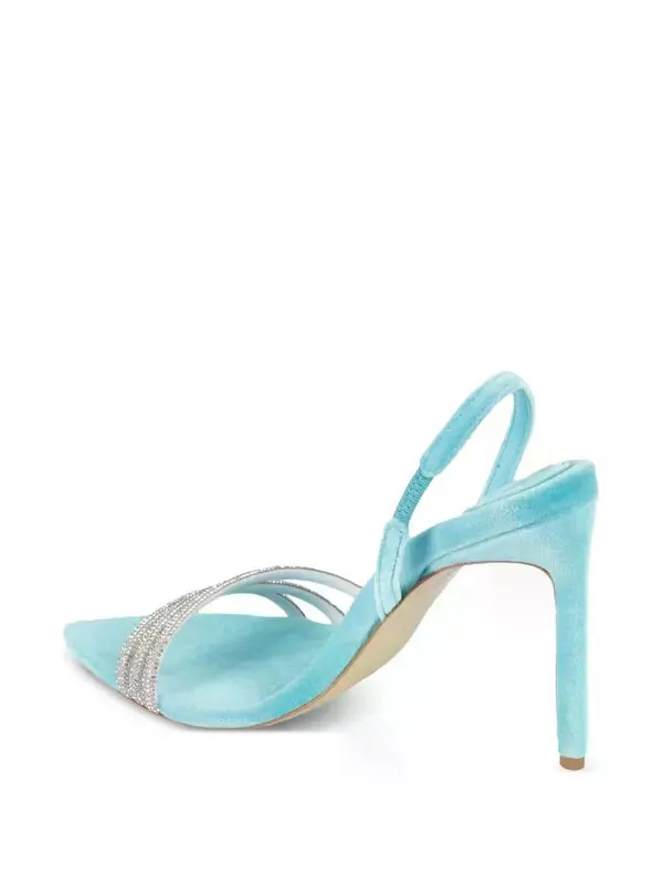 BETTINA VERMILLON 110mm Roxy Crystal-embellished Slingback Sandals