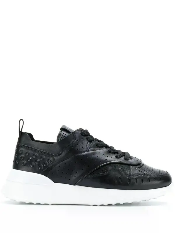 TOD'S Panelled Lace-up Sneakers - Black