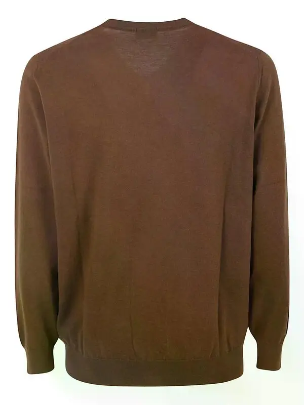 DRUMOHR Long-sleeve V-neck Sweater - Brown