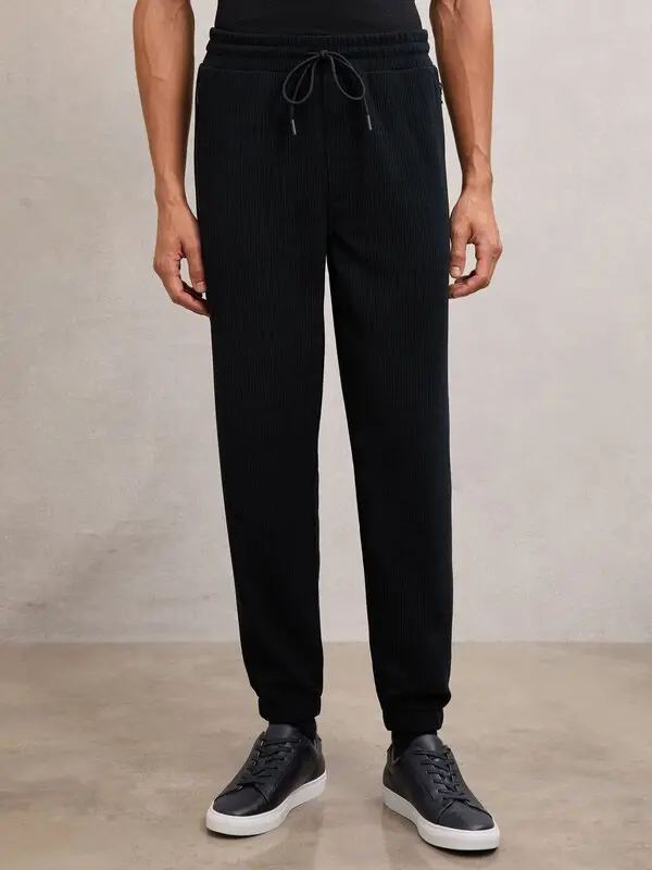 REISS Caldera Corduroy Drawstring Joggers