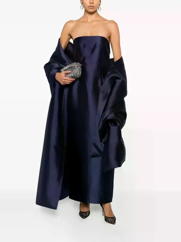 Solace London Renee Midi Dress - Blue