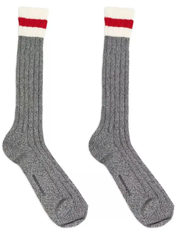 Dsquared2 Striped Calf-length Socks - Grey
