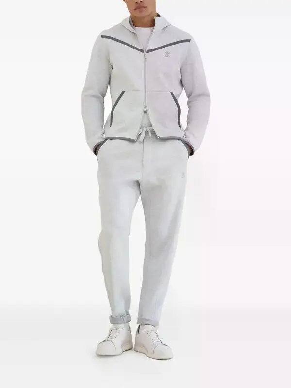 Brunello Cucinelli Zip-up Sweatshirt - Grey
