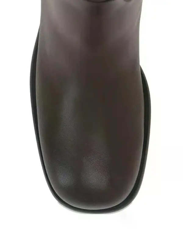 SERGIO ROSSI Avenue Side-zip High Boots - Brown