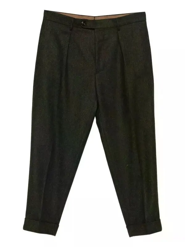BERWICH Chiaia Pleated Cuffed Trousers