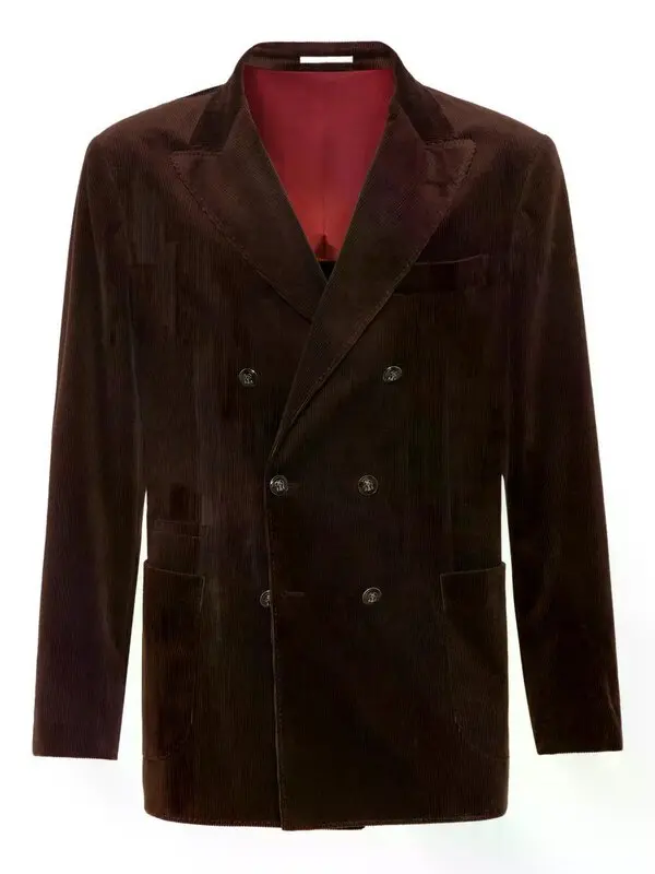 Brunello Cucinelli Corduroy Double-breasted Blazer