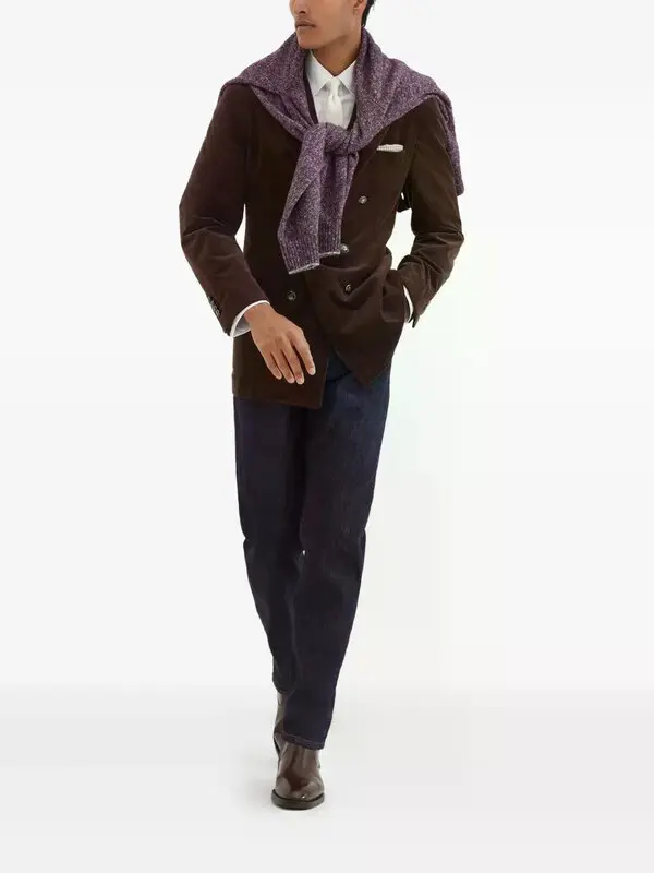 Brunello Cucinelli Corduroy Double-breasted Blazer