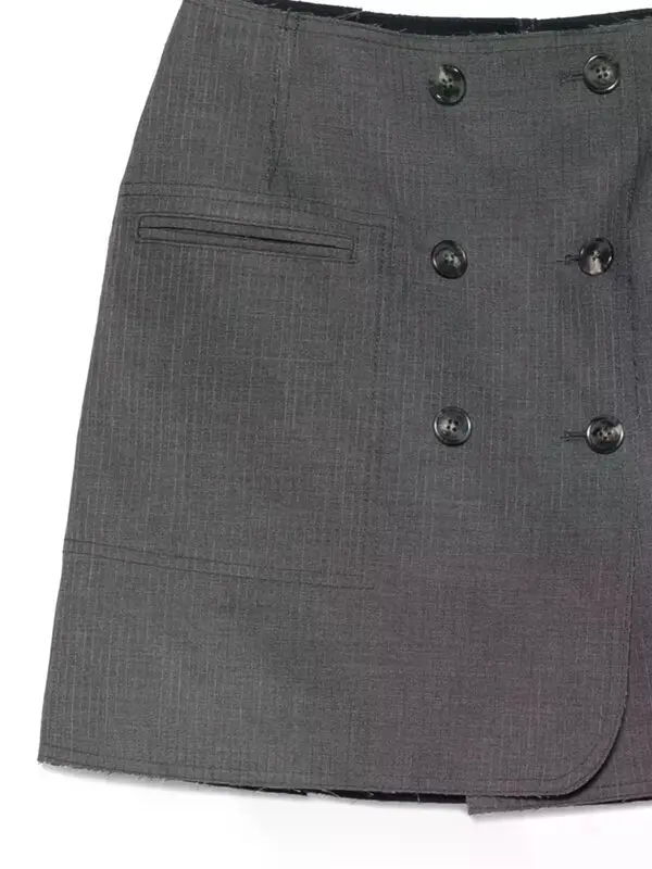 Iceberg Reversible Pinstripe Mini Skirt