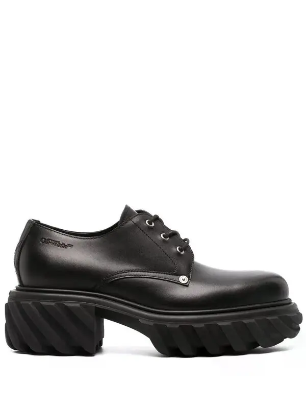 Off-White Exploration Leather Derby Shoes