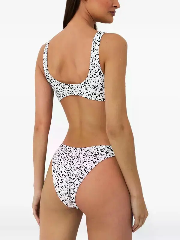 REINA OLGA Coolio Dotted Bikini Set - White