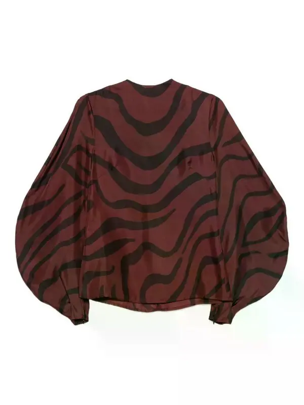 Raquel Diniz Aura Zebra-print Blouse