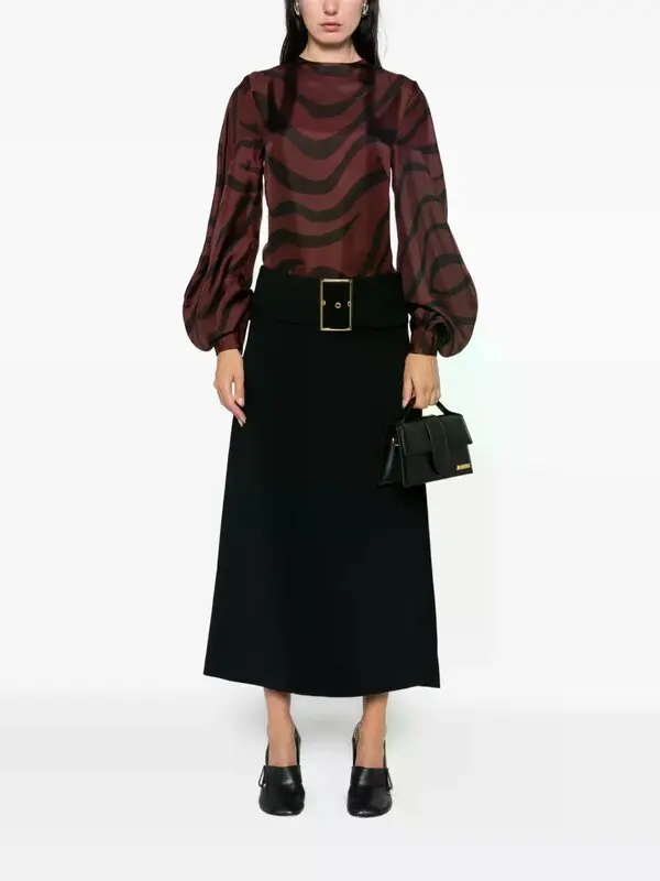 Raquel Diniz Aura Zebra-print Blouse