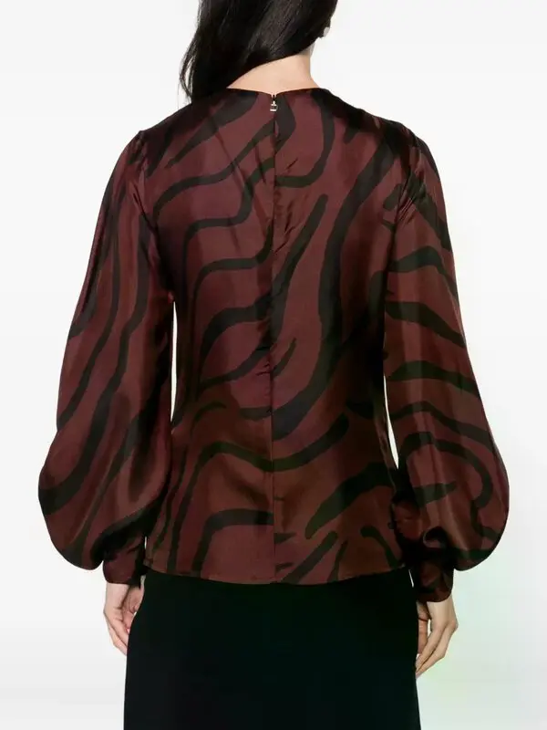 Raquel Diniz Aura Zebra-print Blouse