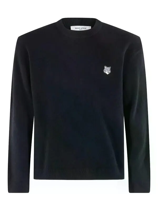 Maison Kitsuné Fox-head Sweater - Black