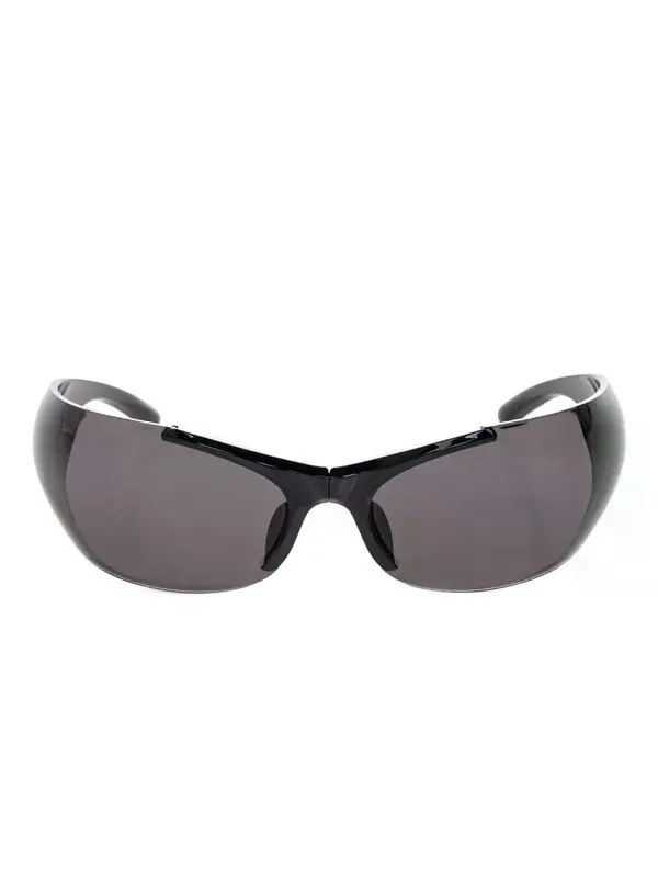 Balenciaga Oval-frame Sunglasses - Black