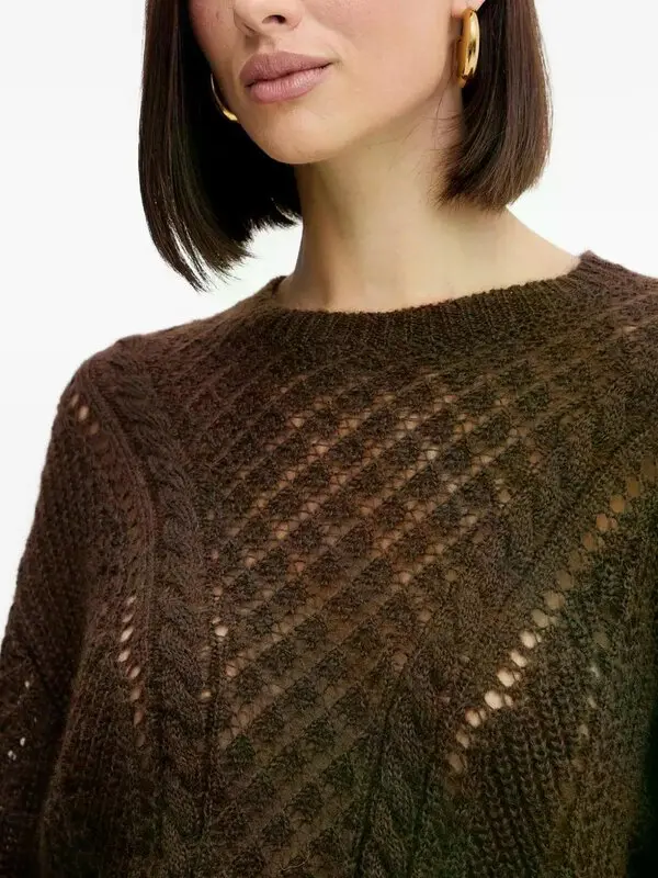TWINSET Openwork Sweater - Brown