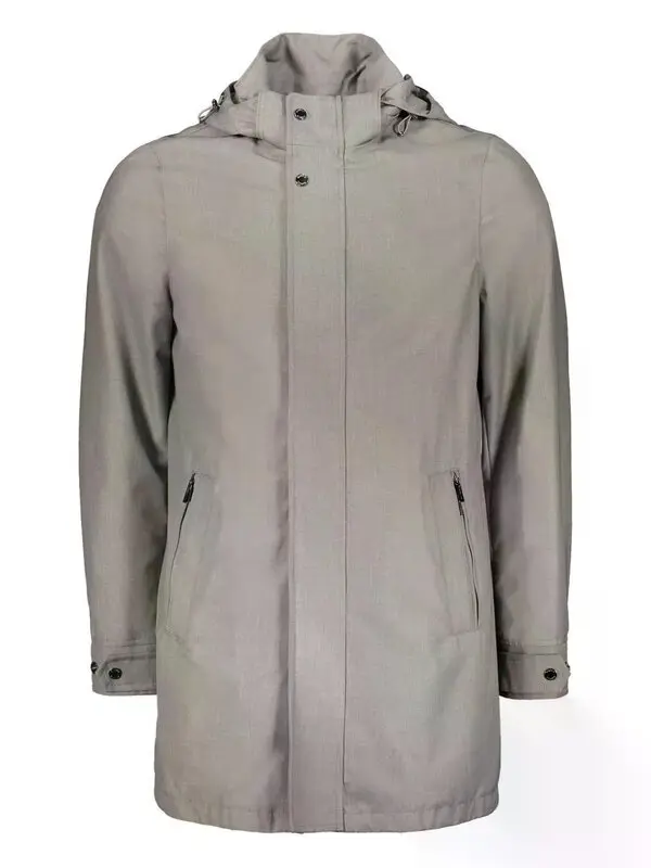 MOORER Jacket With Hooded Neck