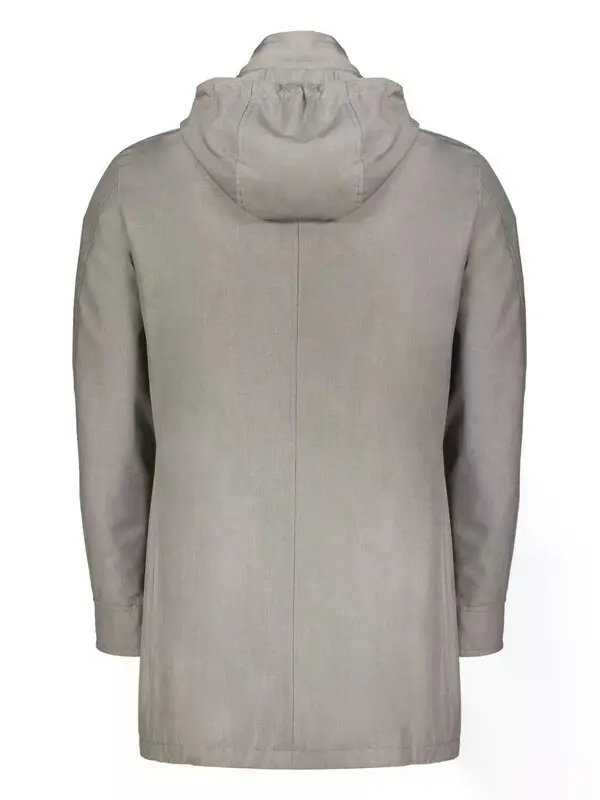 MOORER Jacket With Hooded Neck