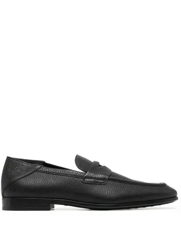 TOD'S Logo-plaque Leather Loafers