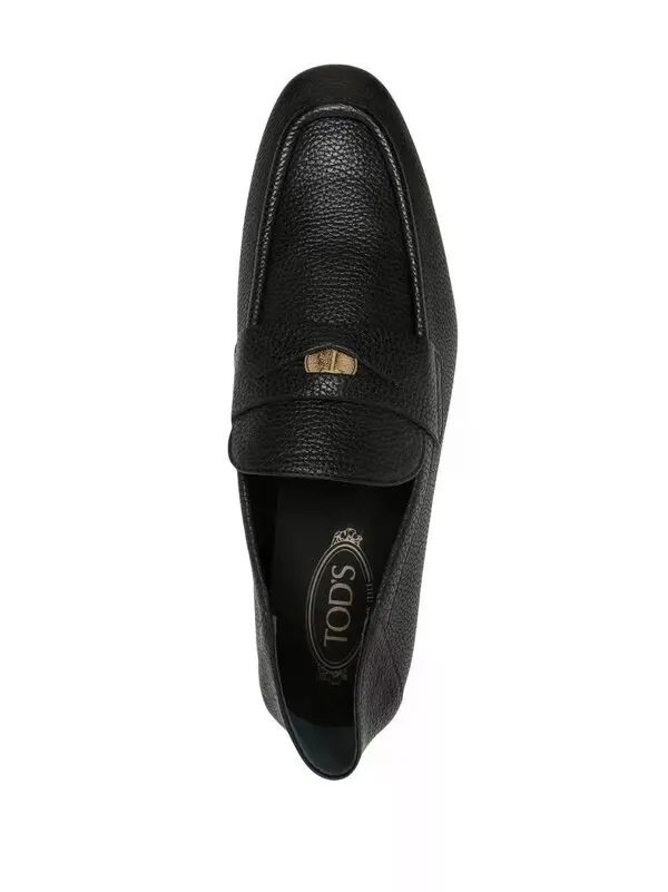 TOD'S Logo-plaque Leather Loafers