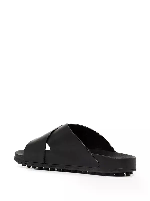 TOD'S Logo-debossed Leather Slides
