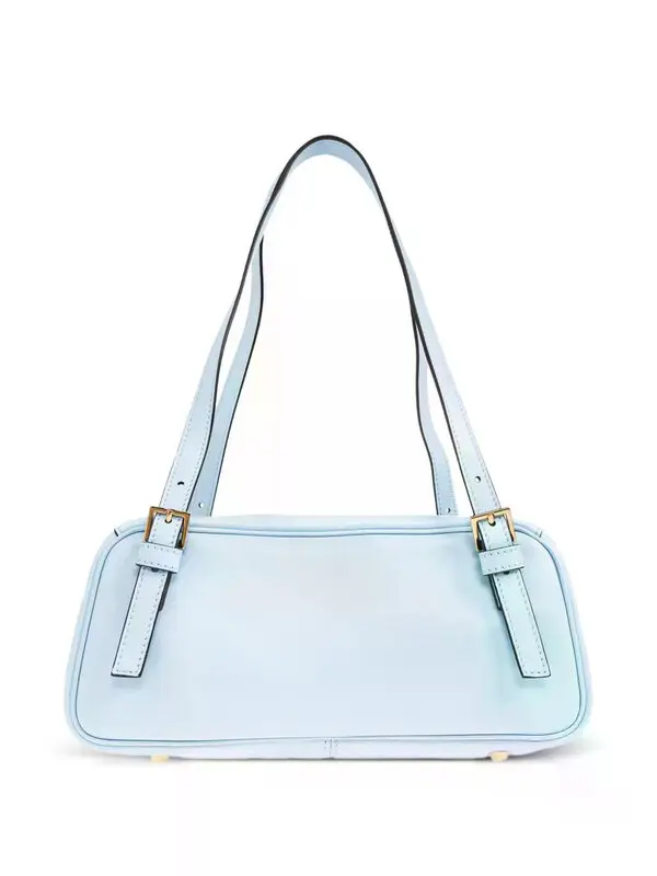 Versace Medusa Tag Leather Shoulder Bag - Blue