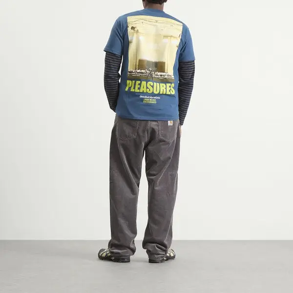 PLEASURES X Boiler Room Turntable T-shirt - Blue