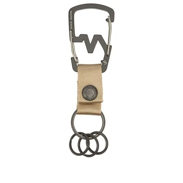 MASTER-PIECE CO Carabiner Key Ring - Beige