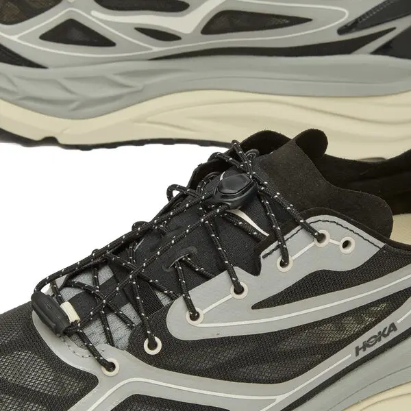 Hoka One One Stinson 7 Trail Running Sneakers - Stellar Grey/eggshell