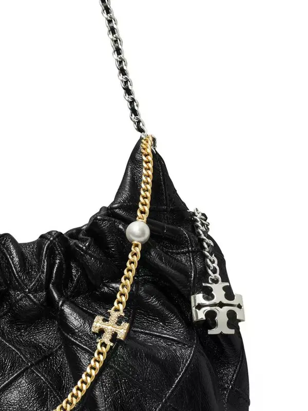 Tory Burch Fleming Distressed Tote Bag