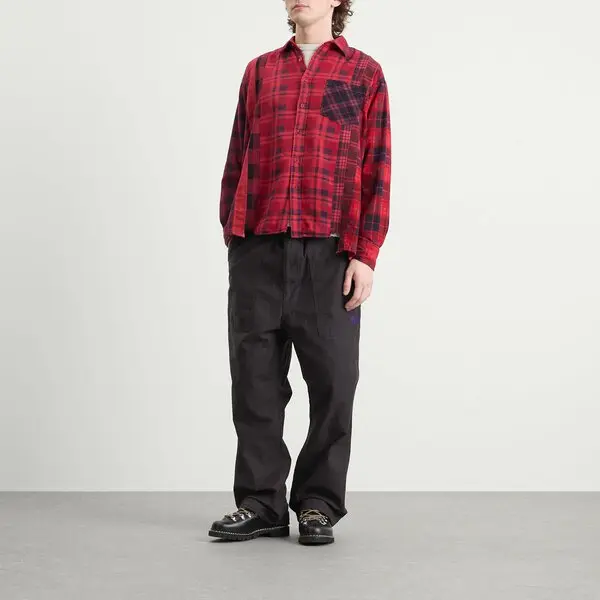 Needles Reversed Sateen String Fatigue Trousers - Black