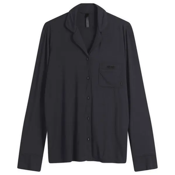 SKIMS Sleep Long Sleeve Button Up Set - Onyx