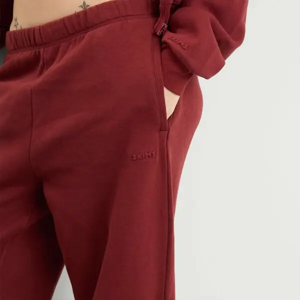 SKIMS Cotton Fleece Classic Straight Leg Pant