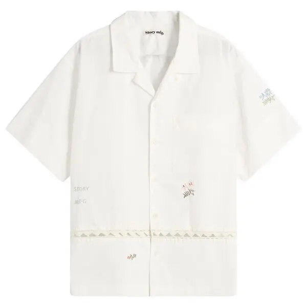 STORY MFG. Greetings Hand Embroidered Shirt