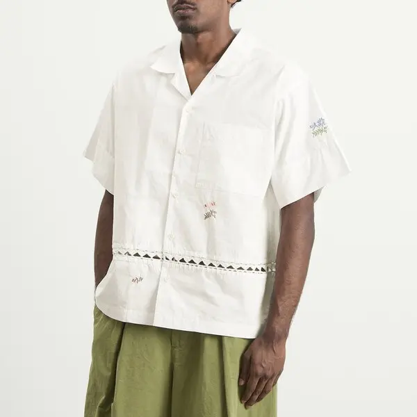 STORY MFG. Greetings Hand Embroidered Shirt