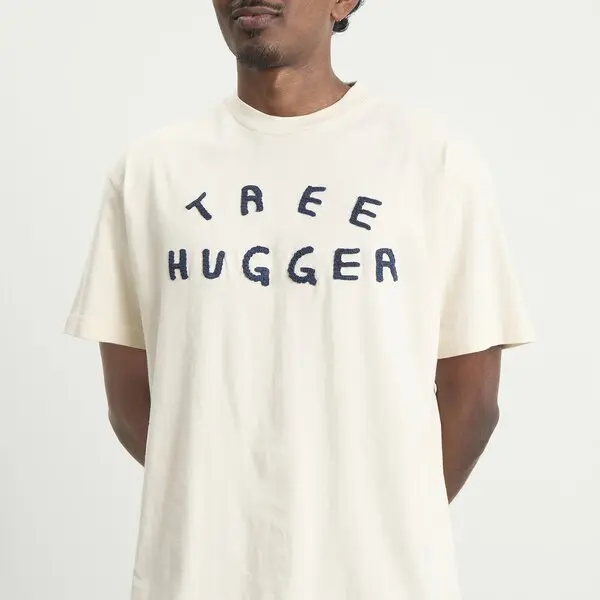 STORY MFG. Grateful Tree Hugger Short Sleeve T-shirt - Ecru
