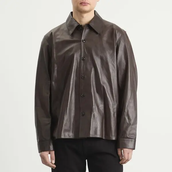 Our Legacy Calfskin Leather Welding Shirt