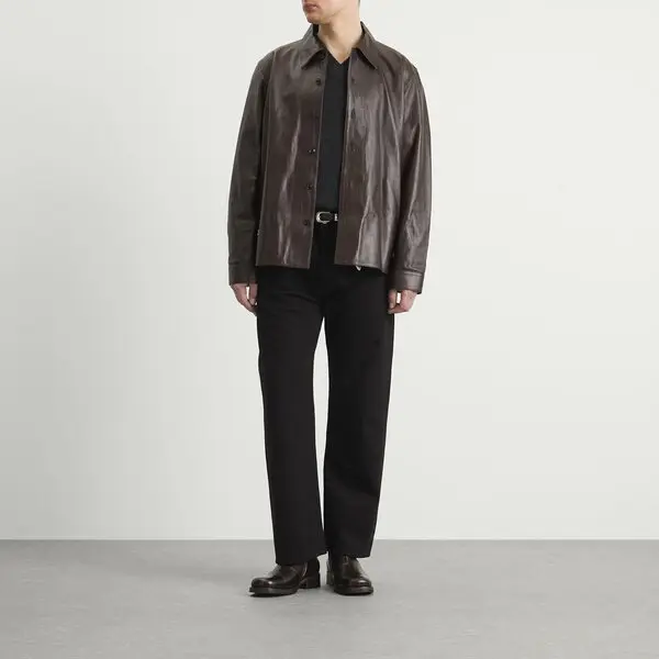 Our Legacy Calfskin Leather Welding Shirt