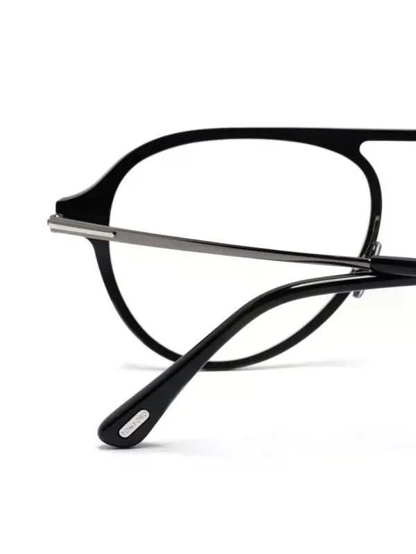 TOM FORD Pilot-frame Glasses - Black